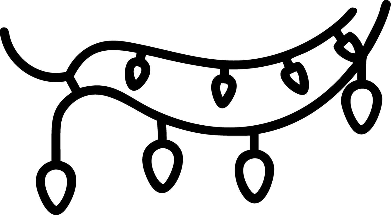 Christmas Lights Outline Vector Art, Icons, and Graphics for Free Download