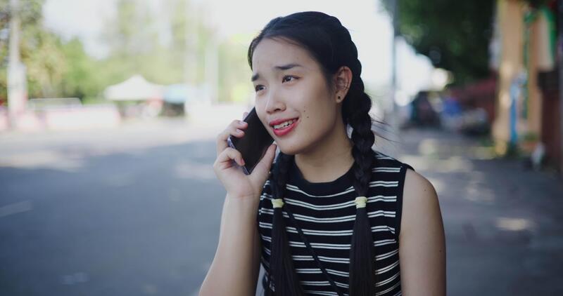 Hello Asian Girl Stock Video Footage for Free Download