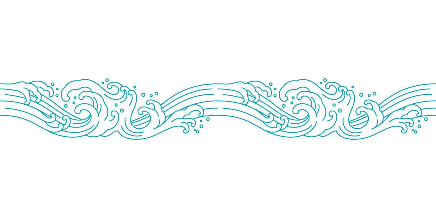 Ocean Waves Border Vector Art, Icons, and Graphics for Free Download