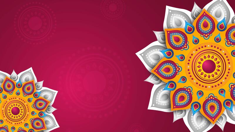Embrace the Glow Wishes with Rangoli Animated Background 55787127 Stock Video at Vecteezy