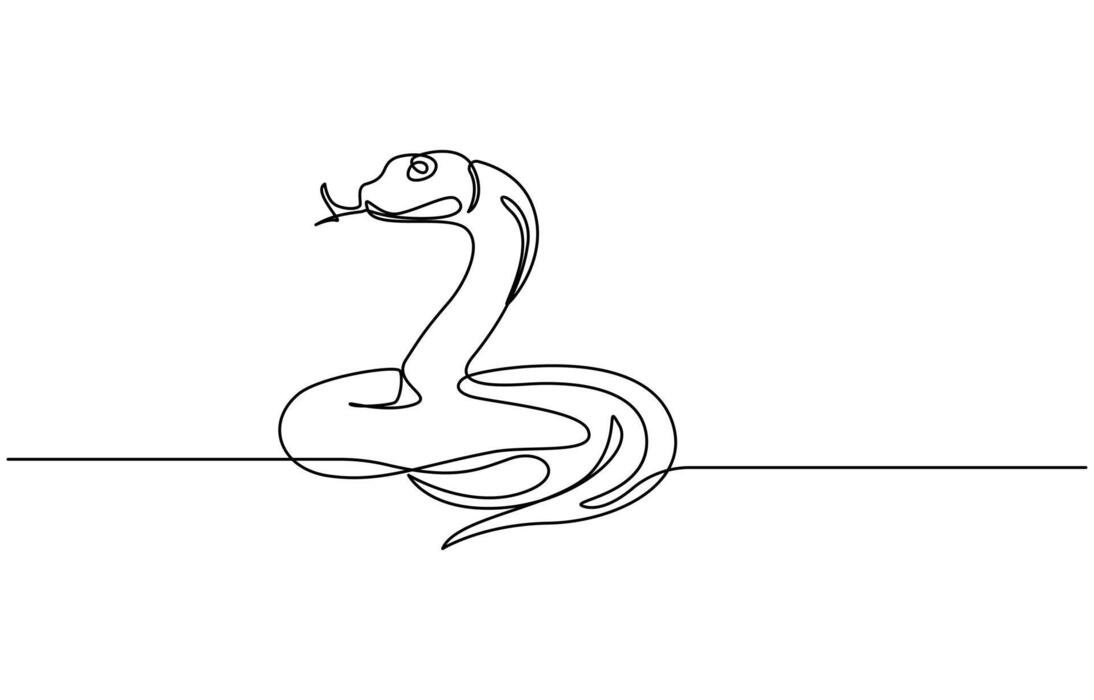 Snake Line Drawing Vector Art, Icons, and Graphics for Free Download