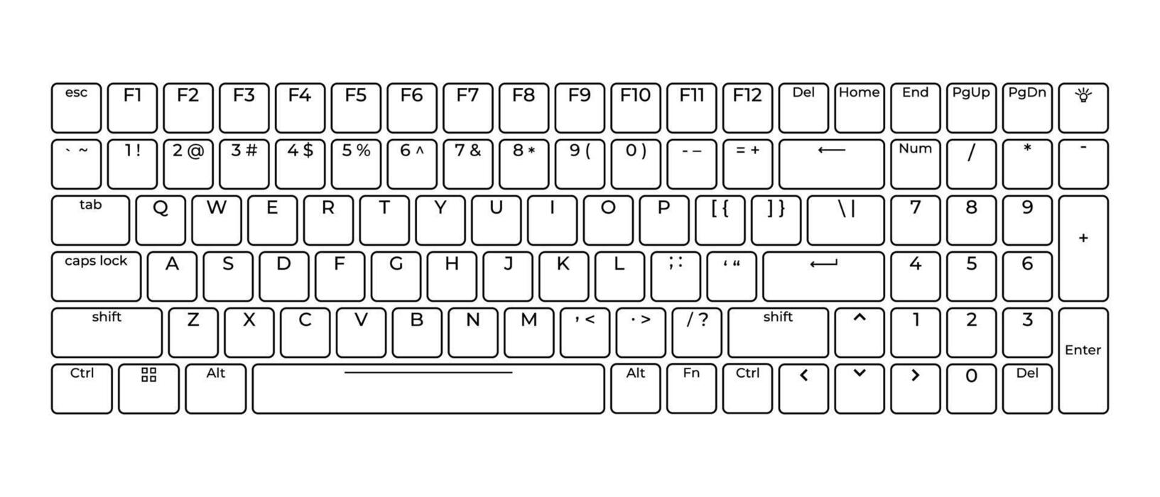 Keyboard Layout Vector Art, Icons, and Graphics for Free Download