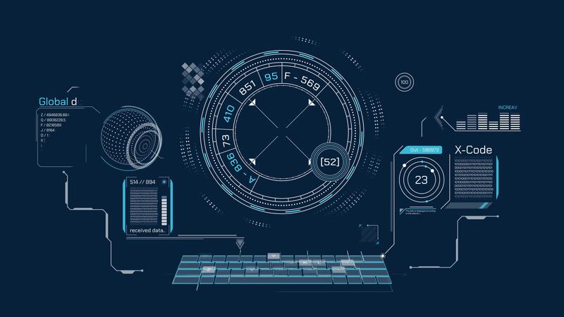 Animation of high-tech display design for data processing 55813647 Stock Video at Vecteezy