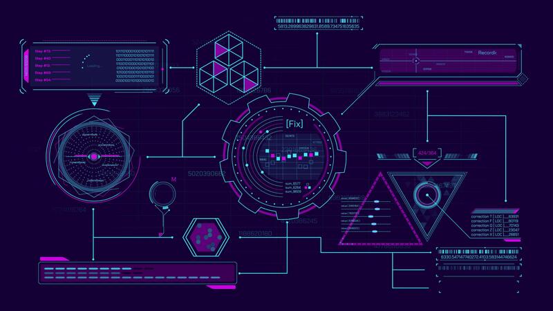 High-tech interface design with data processing animation 55813656 Stock Video at Vecteezy
