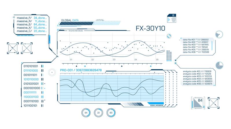 High-tech interface for data processing with animated HUD elements 55813729 Stock Video at Vecteezy