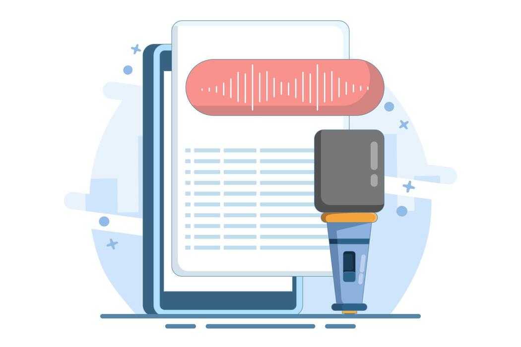 Dictation Service Vector Art, Icons, and Graphics for Free Download