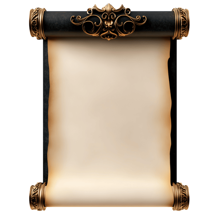 Gold Scroll PNGs for Free Download