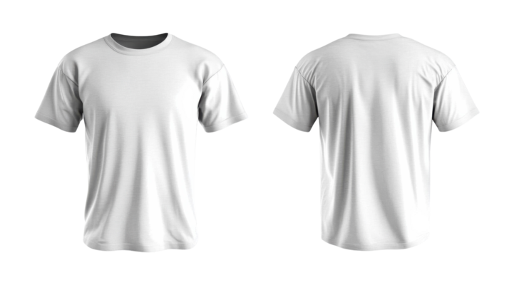 White T Shirt Front And Back Pngs For Free Download