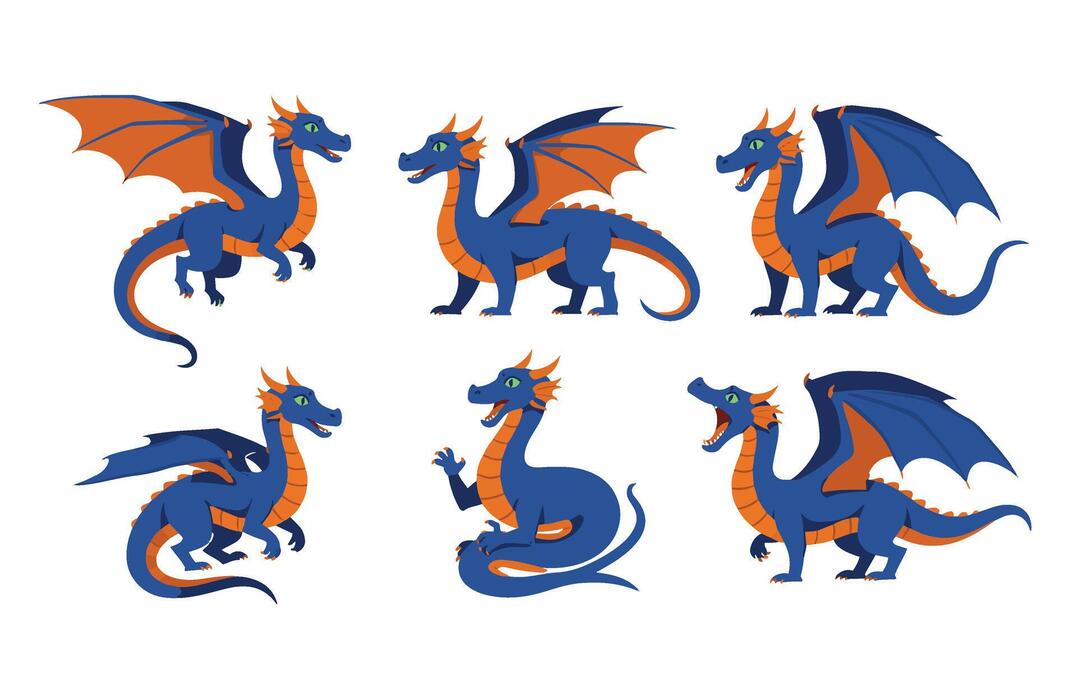 2d Dragon Vector Art, Icons, and Graphics for Free Download