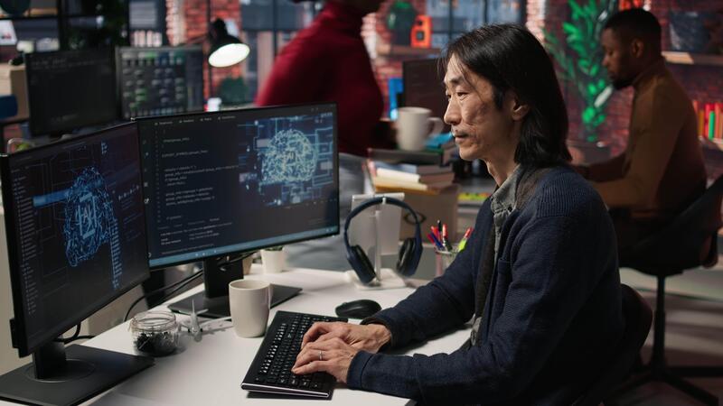 Cto Manager In Artificial Intelligence Focused Startup Drinking Coffee