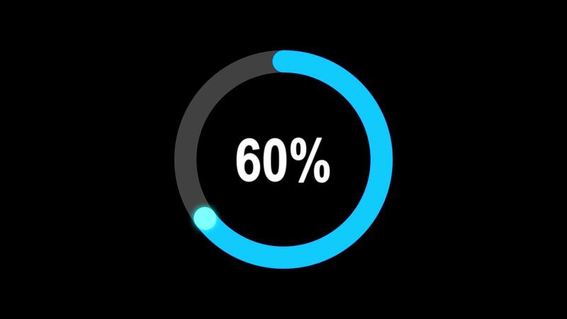 Circular Progress Indicator Animation in Blue Gradient 56333827 Stock Video at Vecteezy