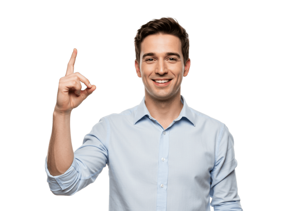 Guy Pointing PNGs for Free Download