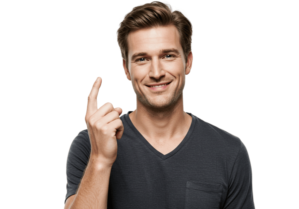 Guy Pointing PNGs for Free Download