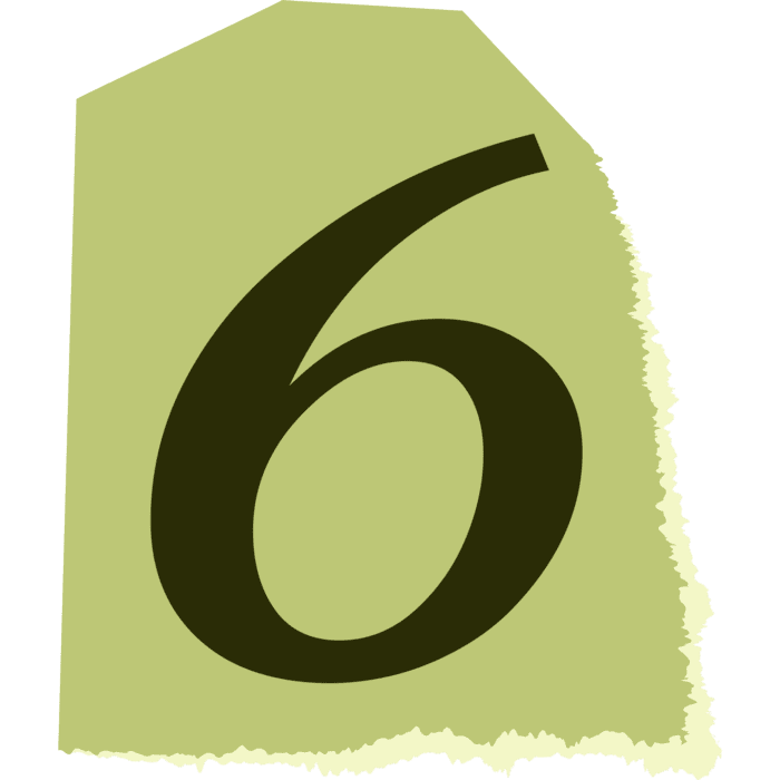 Number 6 PNGs for Free Download