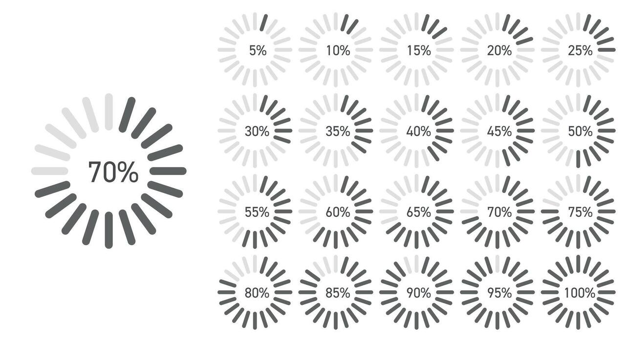Radial Bar Chart Vector Art, Icons, and Graphics for Free Download