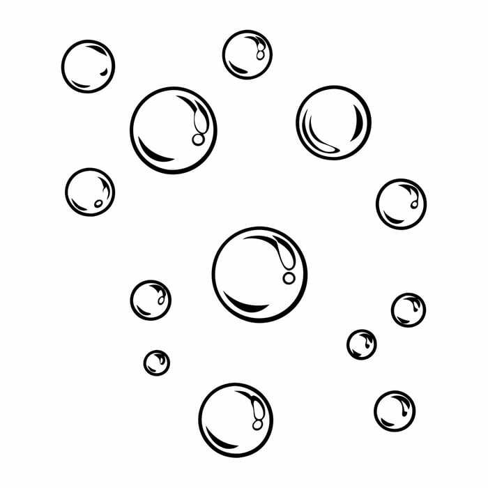 Bubbles Black And White Vector Art, Icons, and Graphics for Free Download