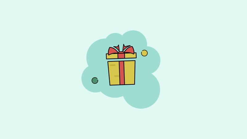 animated gift box christmas simple recording design. 56640294 Stock ...