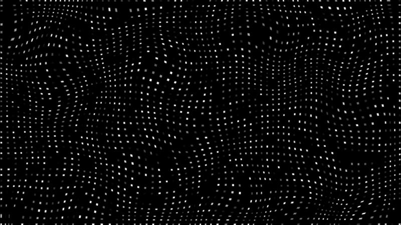 White Moving Circular Dots Abstract Design Loop Able Dark Geometrical