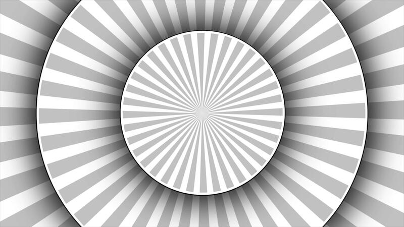 White Retro Circle Radial Rotating Ray Abstract Loop Able Geometrical Background For
