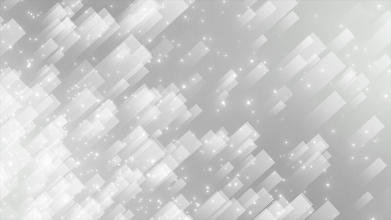 White Color Glowing Particles And Multiple Rectangular Shapes Moving Diagonally Modern Design