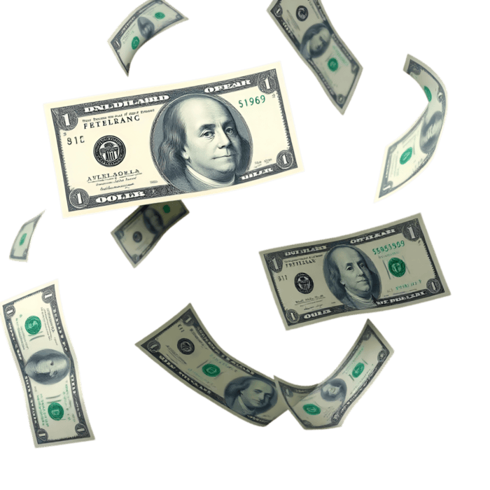 Money Falling PNGs for Free Download