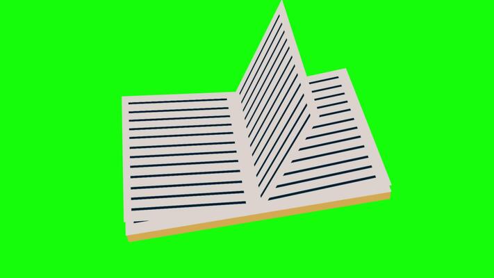 Book Opening Animation Stock Video Footage for Free Download