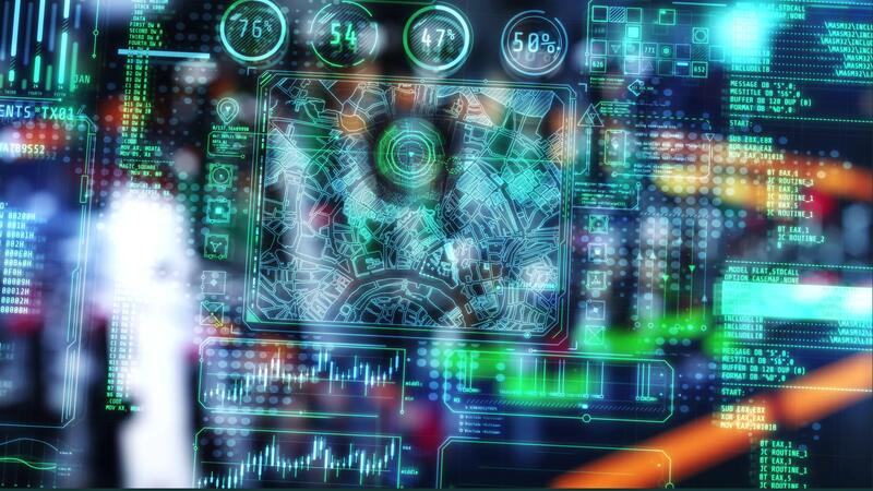 Futuristic head-up display showing city map and data analysis 57179926 Stock Video at Vecteezy