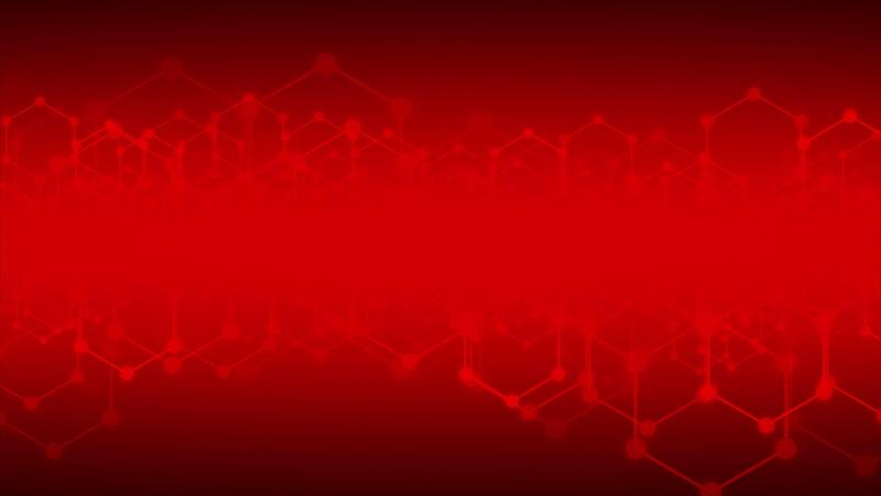 Red Color Wiggling Hexagonal Shapes Hi Tech Design Loop Able Technology Background 57288824