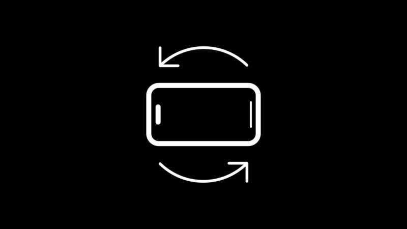 Phone rotate animation. Rotate your phone to landscape orientation. Rotate your phone icon ...