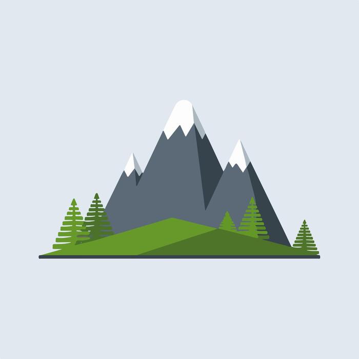 Simple Mountain Vector Art, Icons, and Graphics for Free Download