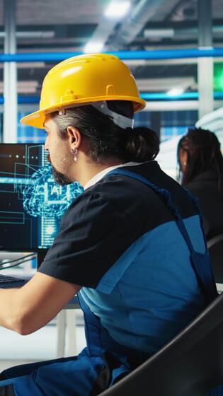 Vertical Photovoltaics factory engineer uses artificial intelligence to diagnose malfunctioning ...