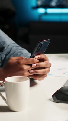 Person Scrolling On Phone Stock Video Footage for Free Download