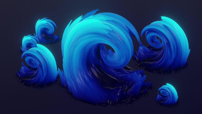 Animated Waves Stock Video Footage for Free Download