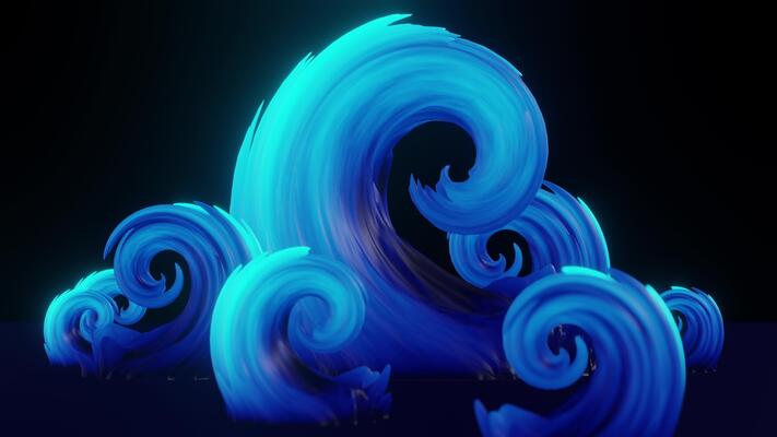 Animated Waves Stock Video Footage for Free Download