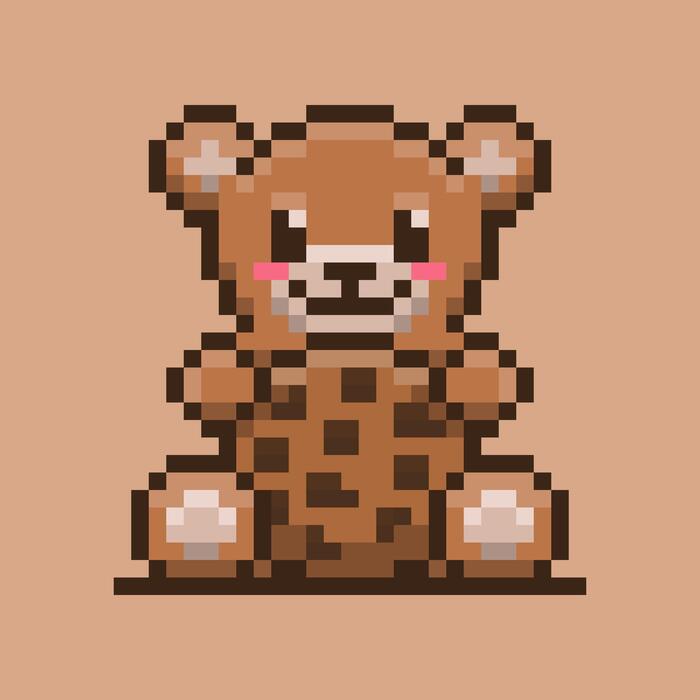 Pixel Bear Vector Art, Icons, and Graphics for Free Download