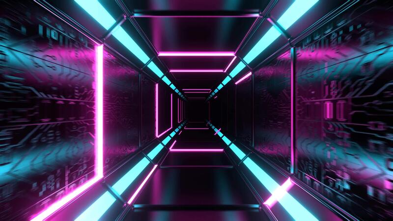 Cyan and Pink Neon Strobe Texture Chip Corridor Background VJ Loop I 4K 57517952 Stock Video at ...