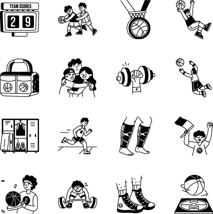 Sports Black And White Vector Art, Icons, and Graphics for Free Download
