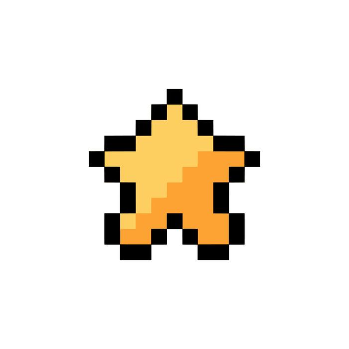 Pixelated Star Vector Art, Icons, and Graphics for Free Download