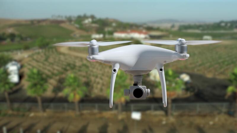 Drone UAV Quadcopter Flying Slow Motion Outdoors Over Grape Vineyards. 58002928 Stock Video at ...