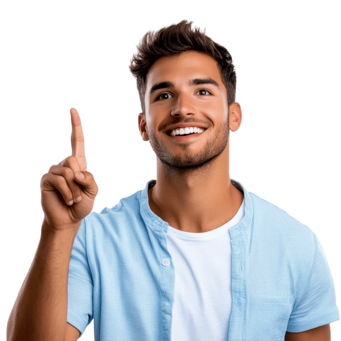 Guy Pointing PNGs for Free Download