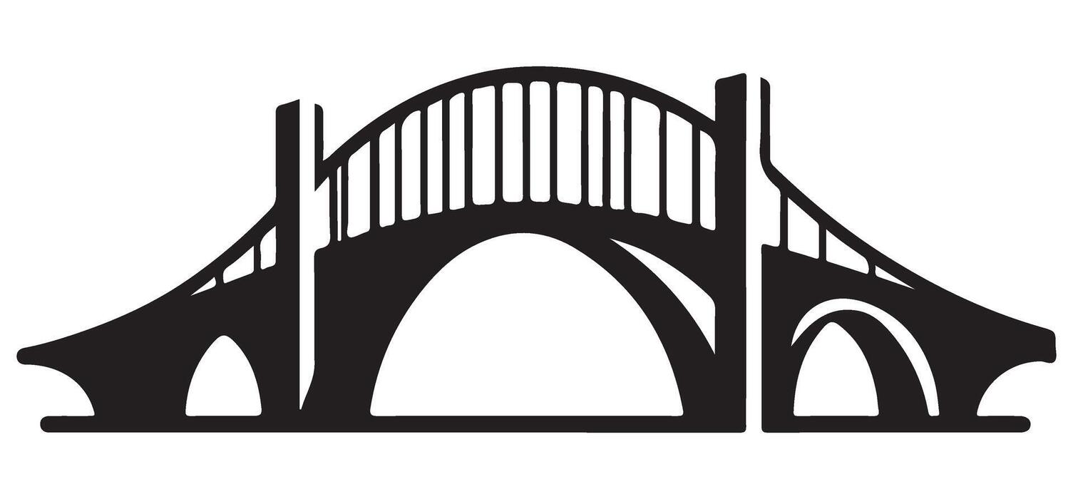 Bridge Silhouette Vector Art, Icons, and Graphics for Free Download