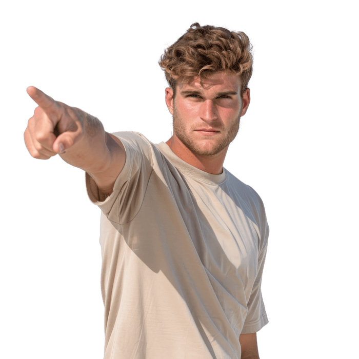 Guy Pointing PNGs for Free Download