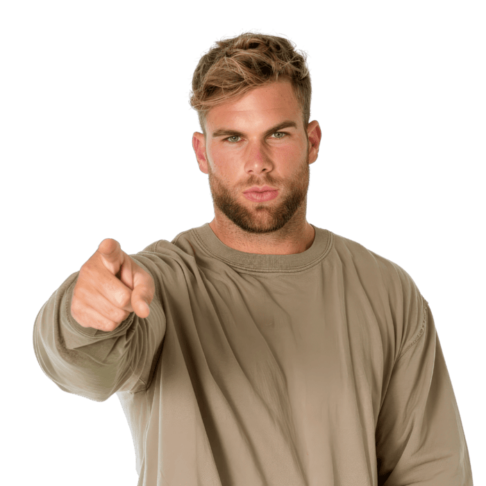 Guy Pointing PNGs for Free Download