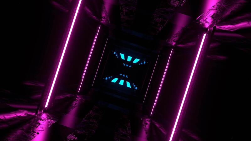 Cyan and Pink Sci-Fi Strobe Light Beams Tunnel Background VJ Loop I 4K 59014098 Stock Video at ...