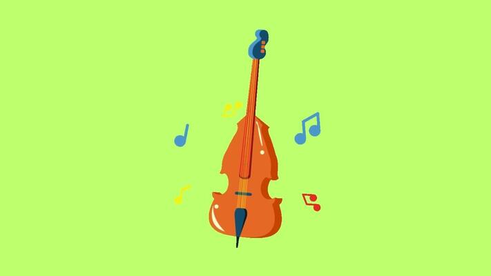 Musical Instruments Animation Stock Video Footage for Free Download