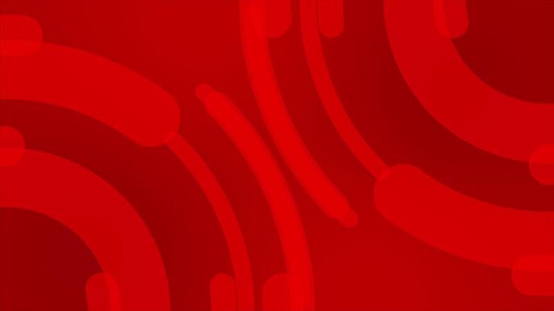 Red color rotating circular shapes modern design loop able geometrical background for business ...