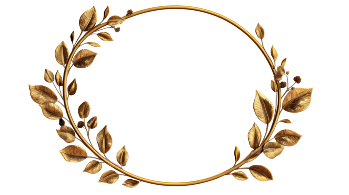 Gold Oval Frame Pngs For Free Download