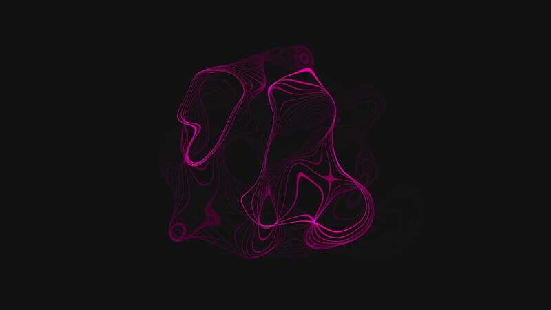 Audio Spectrum Animation Of A Circle In Waveform Abstract Purple