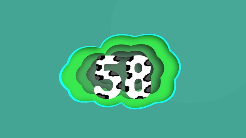 60 Seconds Countdown Timer Cute Model Green 60085645 Stock Video At