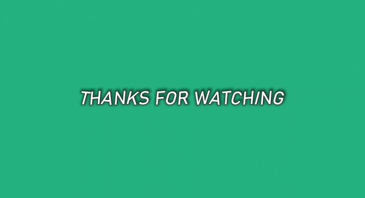 Animated Thanks For Watching Stock Video Footage for Free Download
